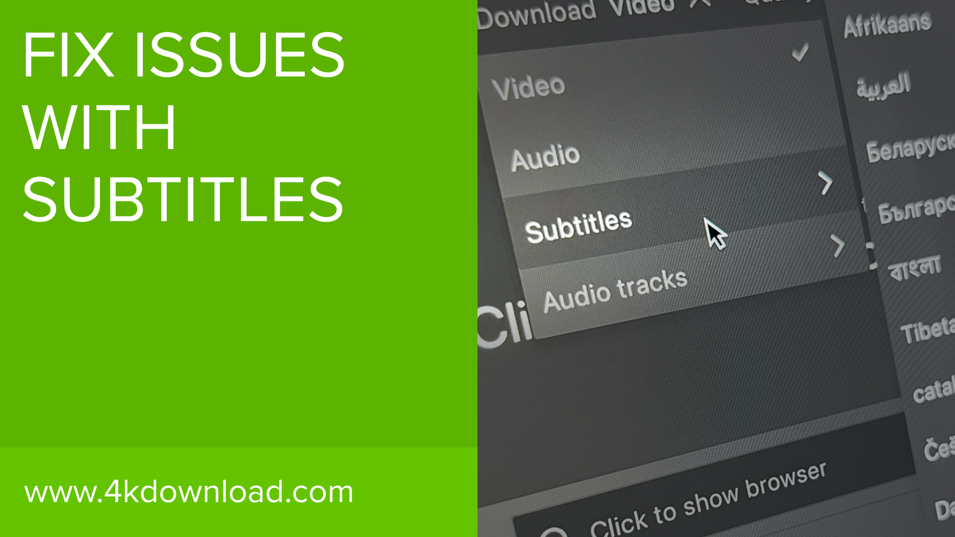How to Fix Subtitle Issues | 4K Download