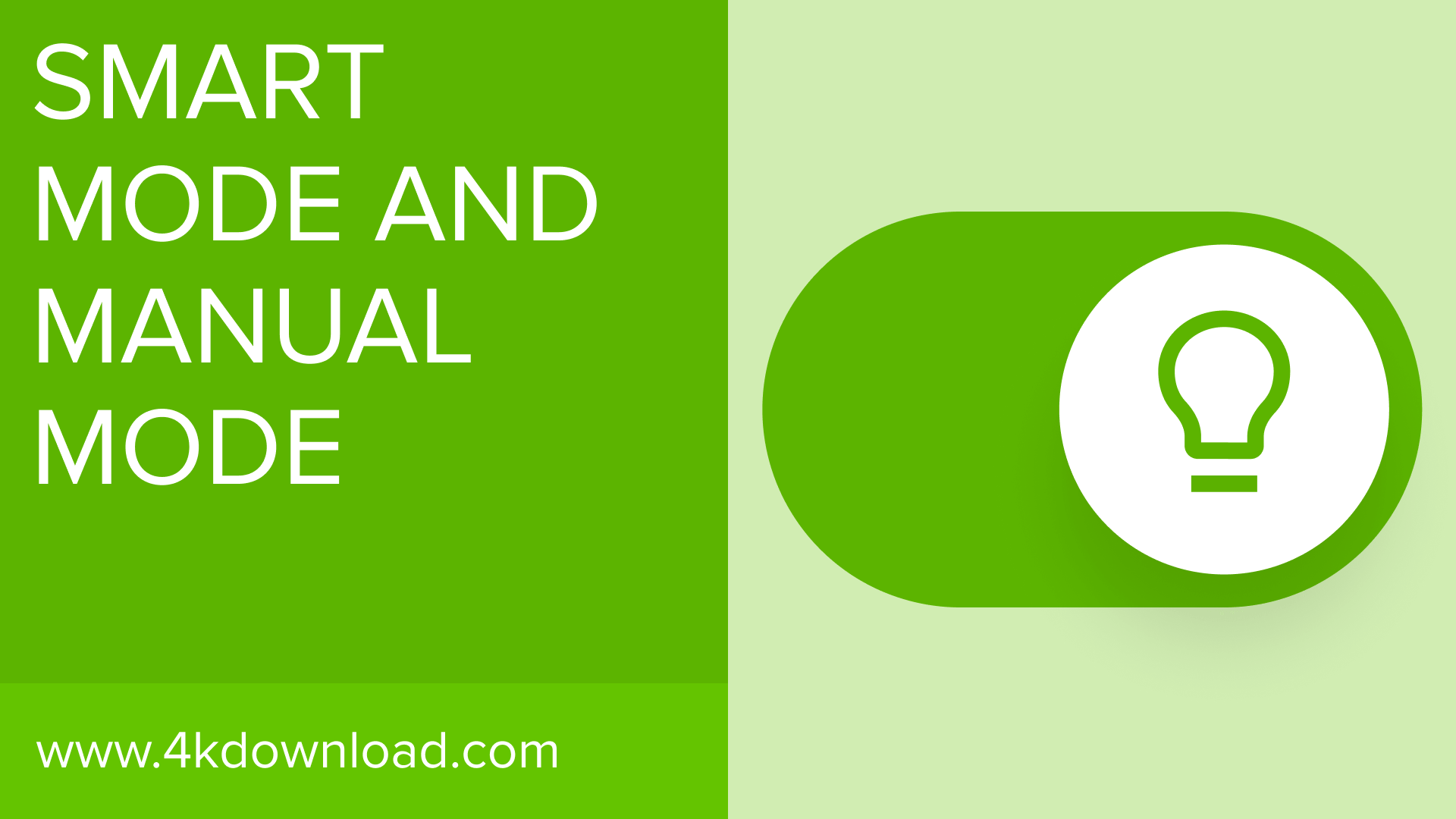 Que représentent les modes Intelligent et Manuel dans 4K Video ...